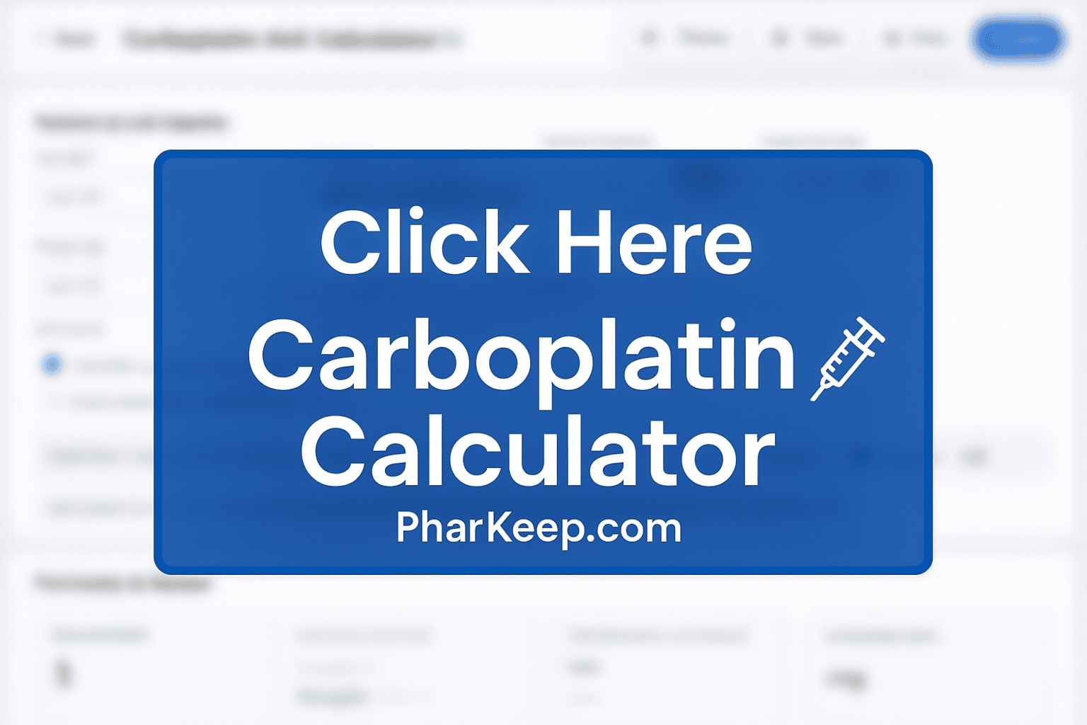 Understanding the Carboplatin AUC Calculator